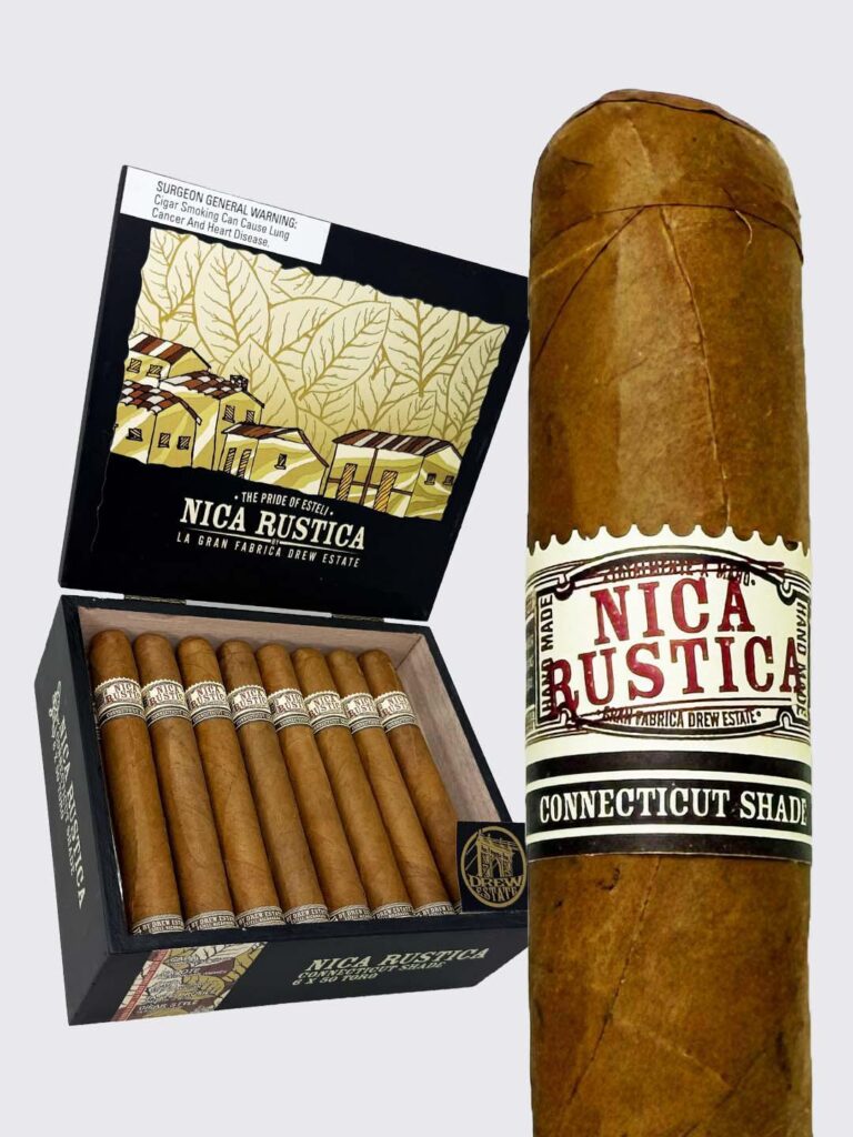 Nica Rustica Connecticut Shade Short Robusto (4.5×50) – Cigars Daily
