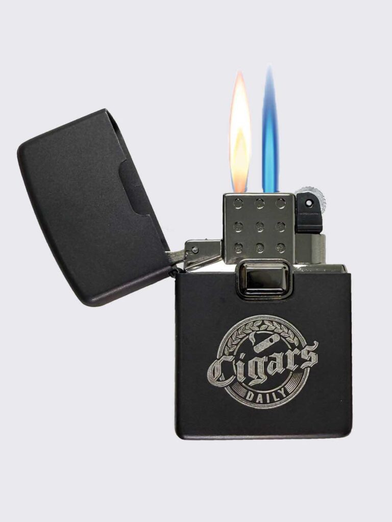 Cigars Daily Flint Ignition Dual Flame Cigar Lighter – Cigars Daily